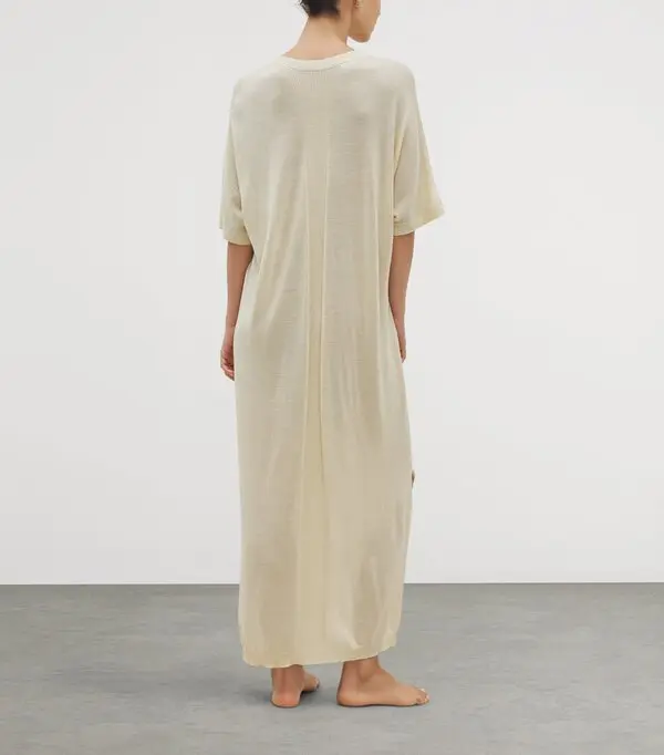 SHELEP Merino-silk V-neck Kaftan