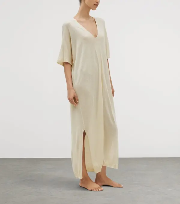 SHELEP Merino-silk V-neck Kaftan