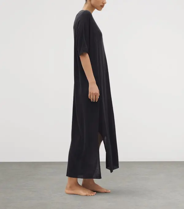 SHELEP Merino-silk V-neck Kaftan