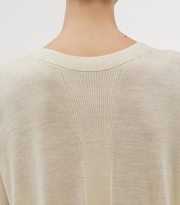 SHELEP Merino-silk V-neck Kaftan