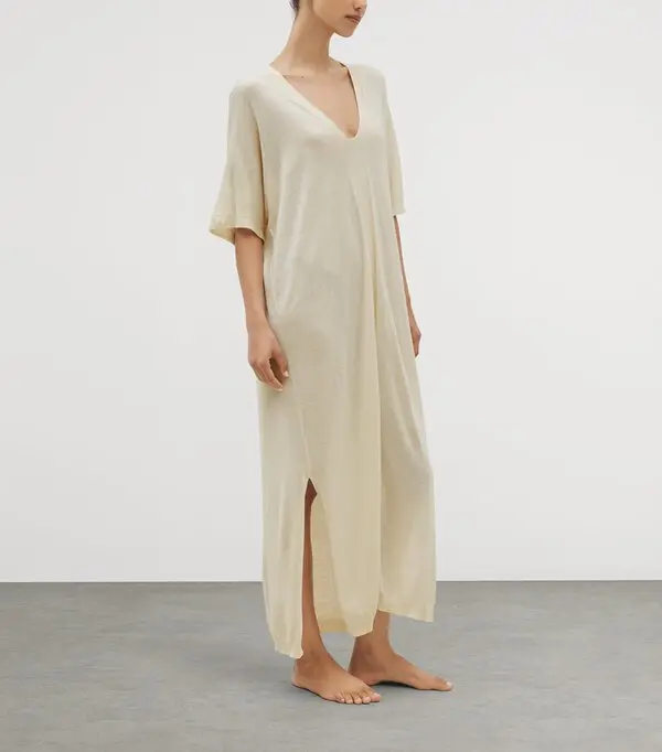 SHELEP Merino-silk V-neck Kaftan
