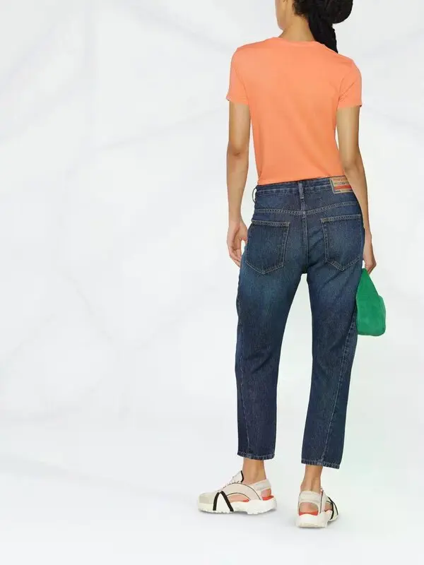 DIESEL® Fayza Cropped Boyfriend Jeans