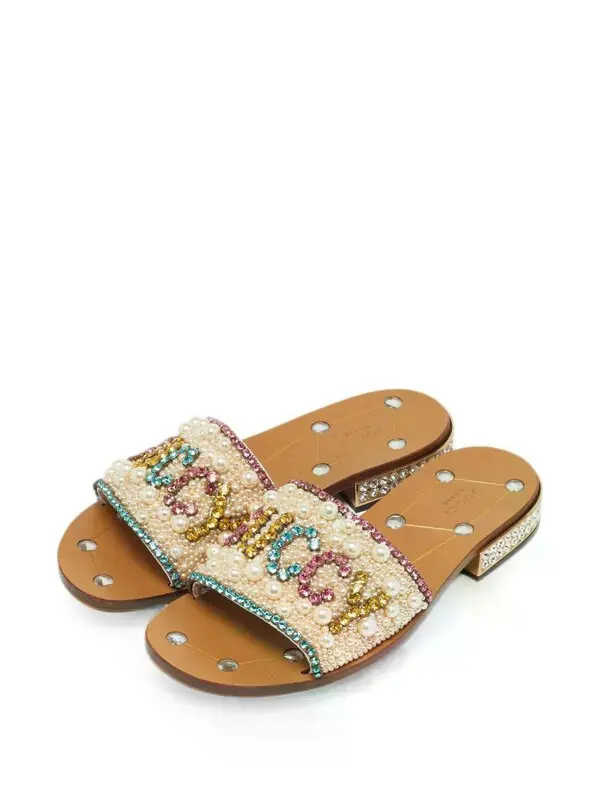 Gucci Embellished Lupe Sandals