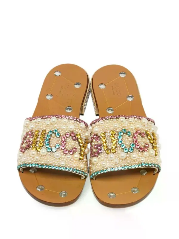 Gucci Embellished Lupe Sandals