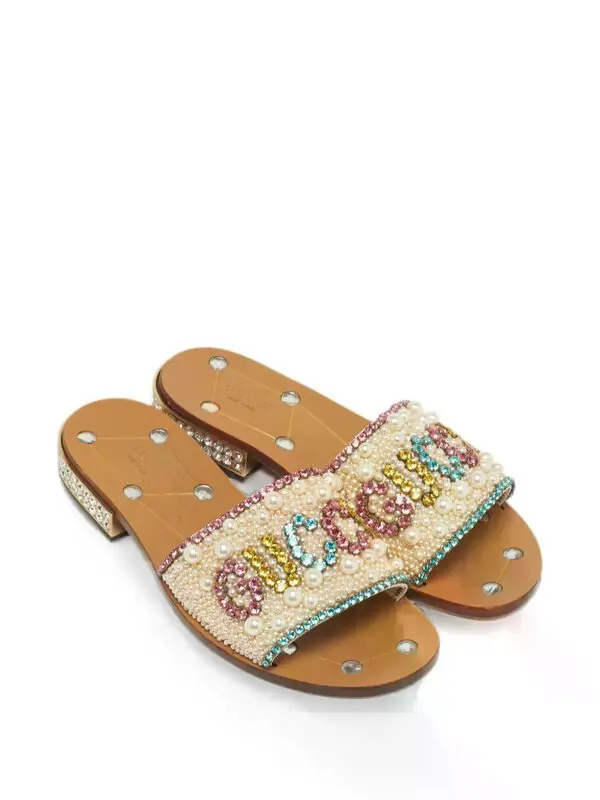 Gucci Embellished Lupe Sandals
