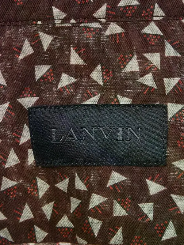LANVIN Geometric-print Shirt