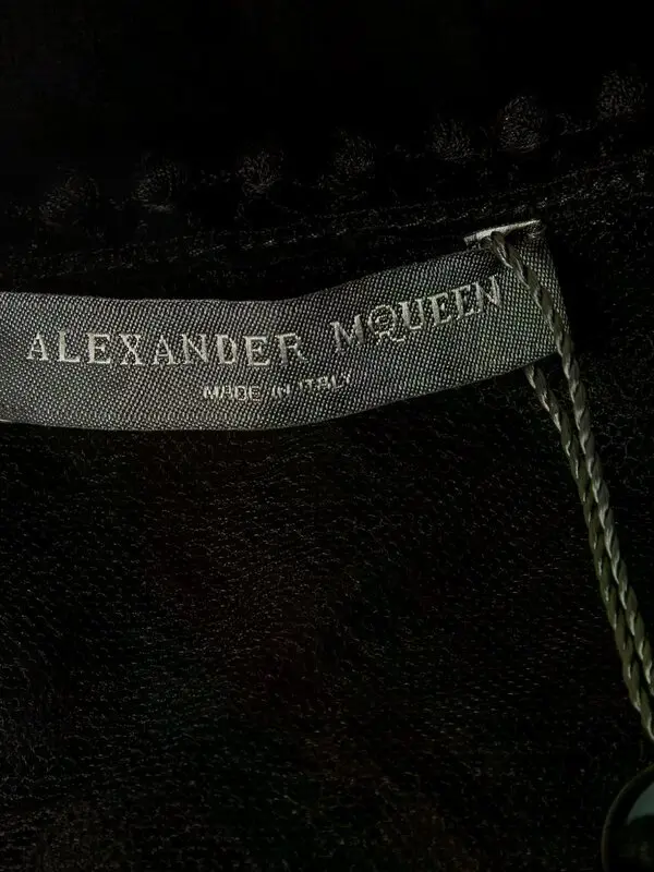 Alexander McQueen Ruffled Lace-panel Maxi Dress