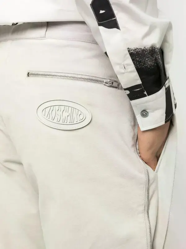 Moschino Patch Straight-leg Trousers