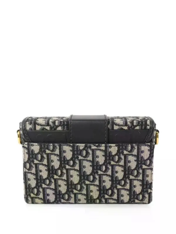 Dior 30 Montaigne Oblique Monogram Shoulder Bag - Black