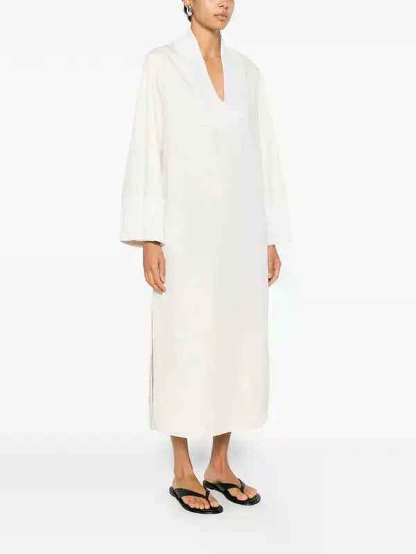 BY MALENE BIRGER Moldoa Ribbed-knit Trim Midi Dress
