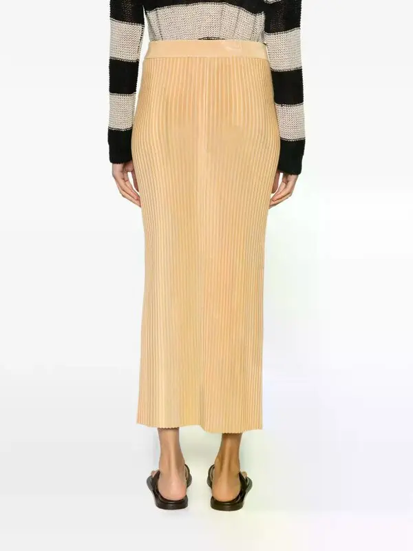 BY MALENE BIRGER Ribbed Maxi Skirt With Front Slit