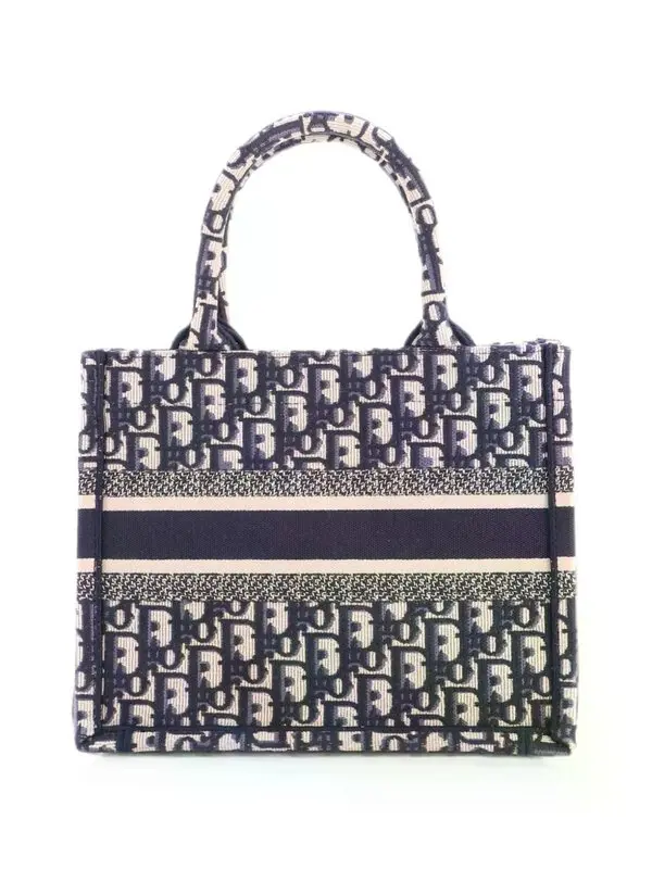 Dior Book Oblique Canvas Small Tote Bag