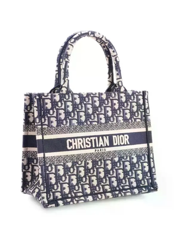 Dior Book Oblique Canvas Small Tote Bag