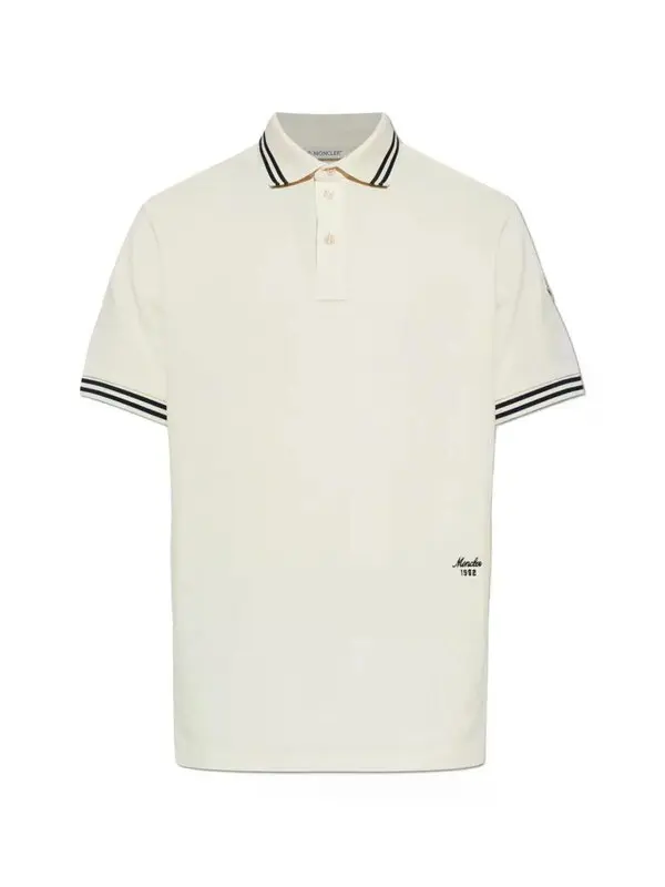 Moncler Logo-embroidered Polo Shirt