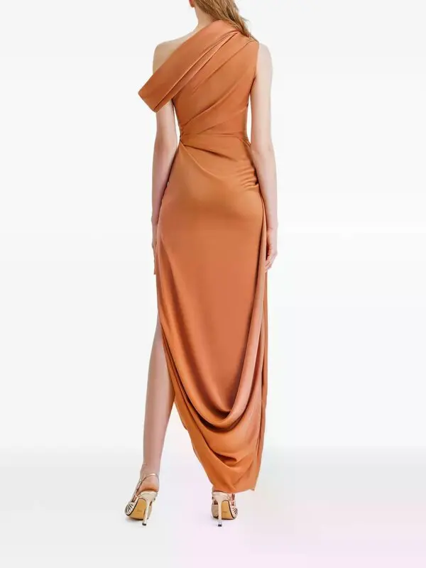 GEMY MAALOUF Asymmetrical Draped Dress