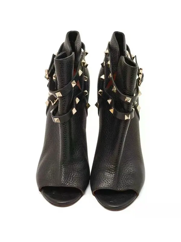 Valentino Garavani Rockstud Open-toe Ankle Boots
