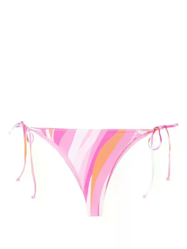 MC2 SAINT BARTH Abstract Print Bikini Bottoms - Pink