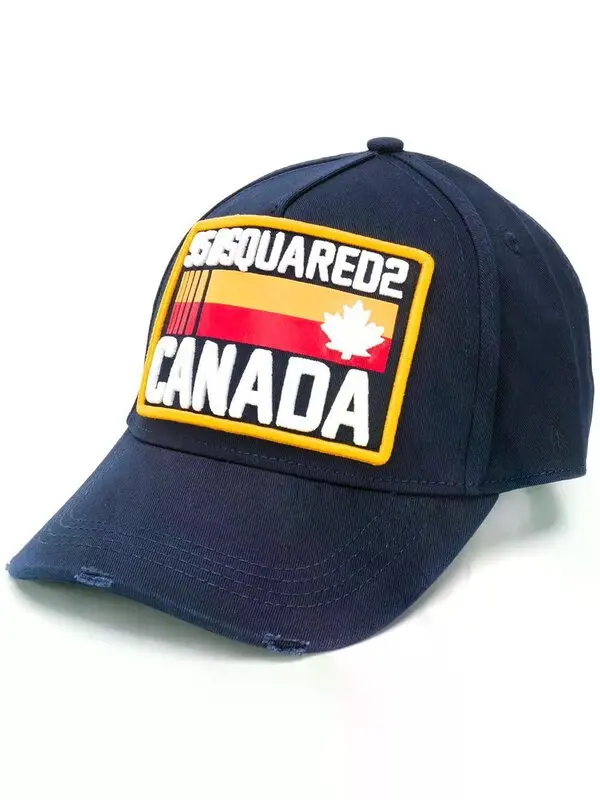 Dsquared2 Embroidered Logo Baseball Cap - Blue