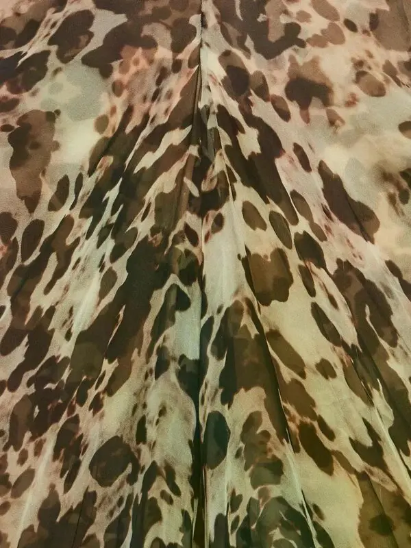 Givenchy Abstract Print Draped Mini Skirt
