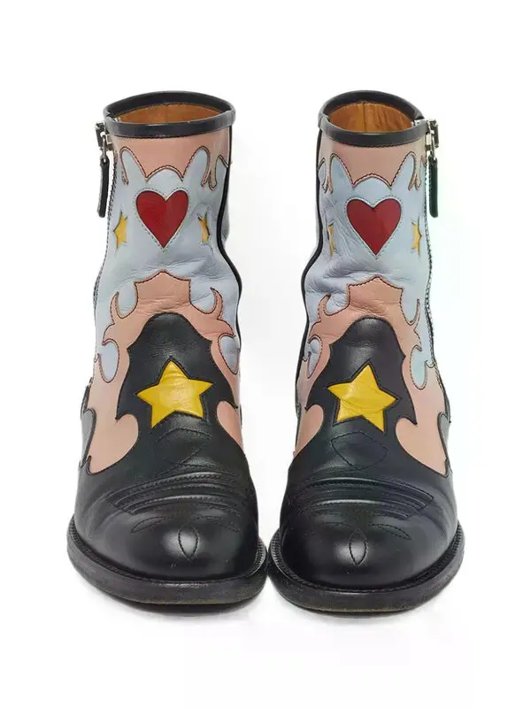 Gucci Patchwork Ankle Boots