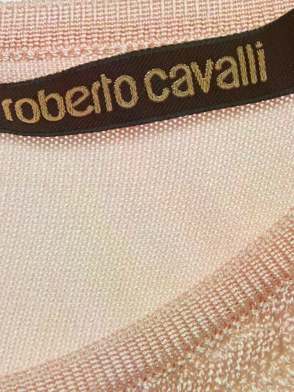 Roberto Cavalli Ruffle-trim Sleeveless Crewneck Top