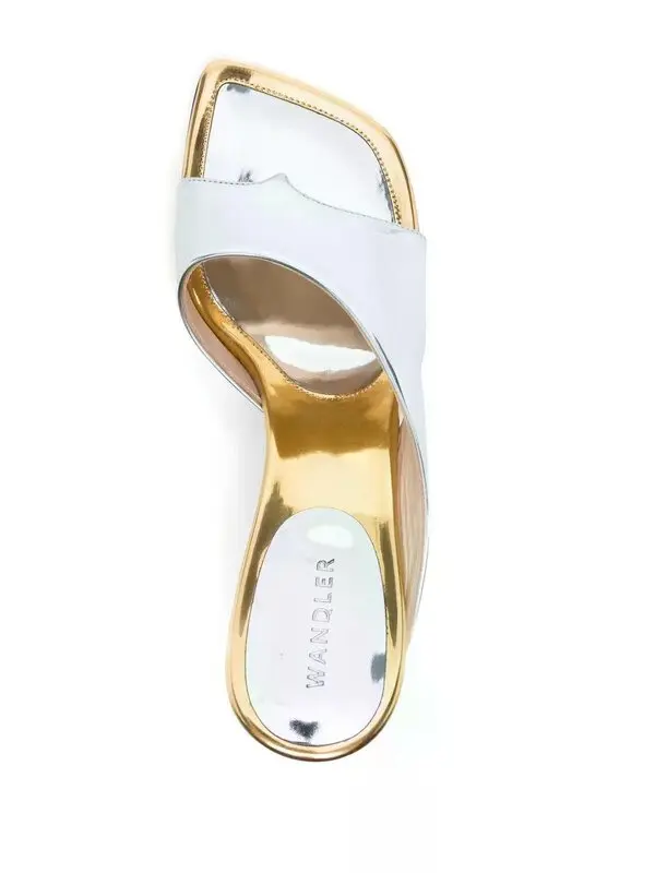 WANDLER Julio Metallic Leather Mules