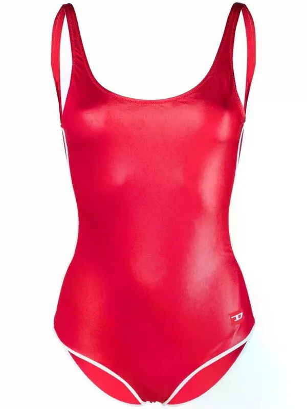 DIESEL® Logo Fitted Swimsuit