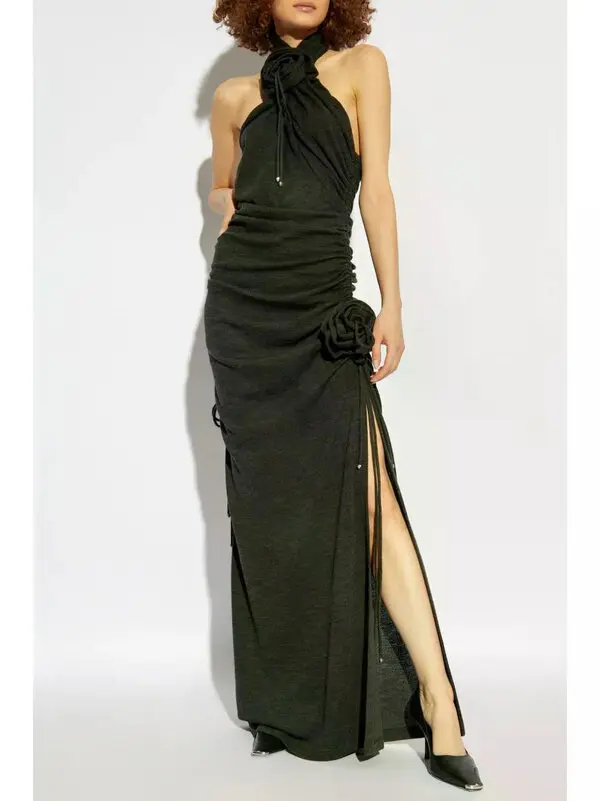 Burberry Rose Wool Halterneck Dress