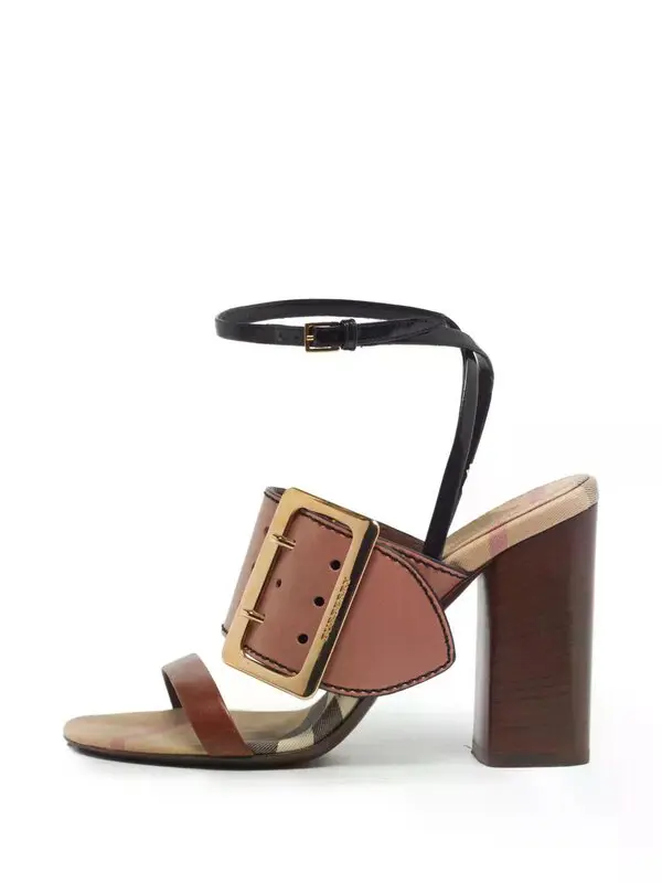 Burberry Leather Buckled Ankle-strap Sandals
