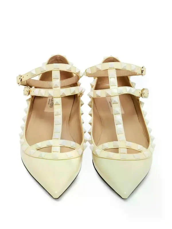 Valentino Garavani Rockstud Ballet Flats - Neutrals