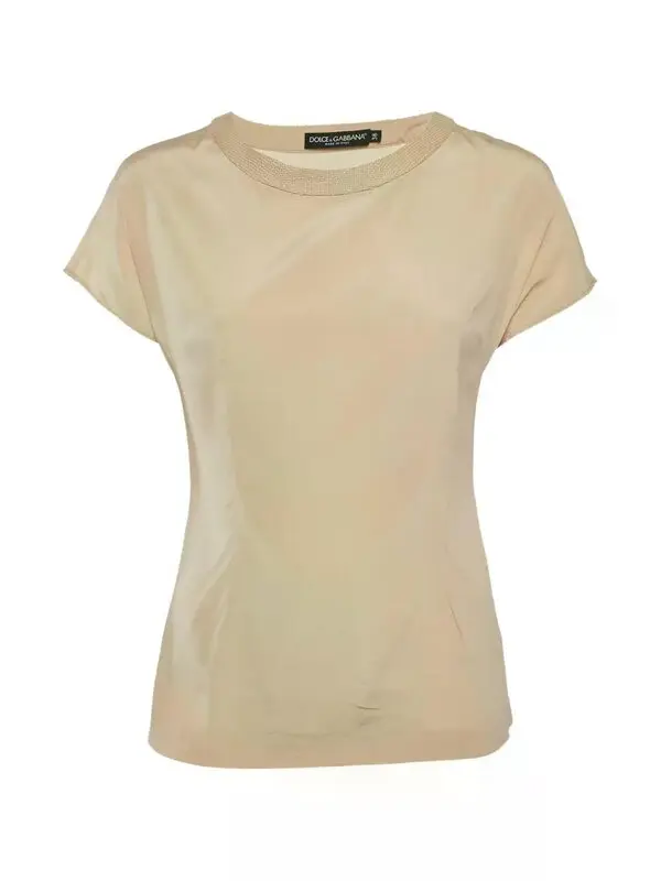 Dolce & Gabbana Bateau Neck Crepe Top