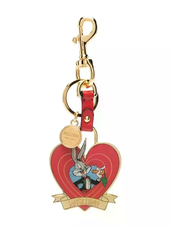 Moschino Bugs Bunny Keyring - Red