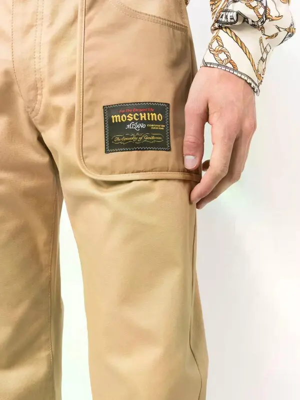 Moschino Straight-leg Cotton Trousers