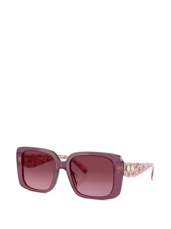 COACH Floral-print Square-frame Sunglasses