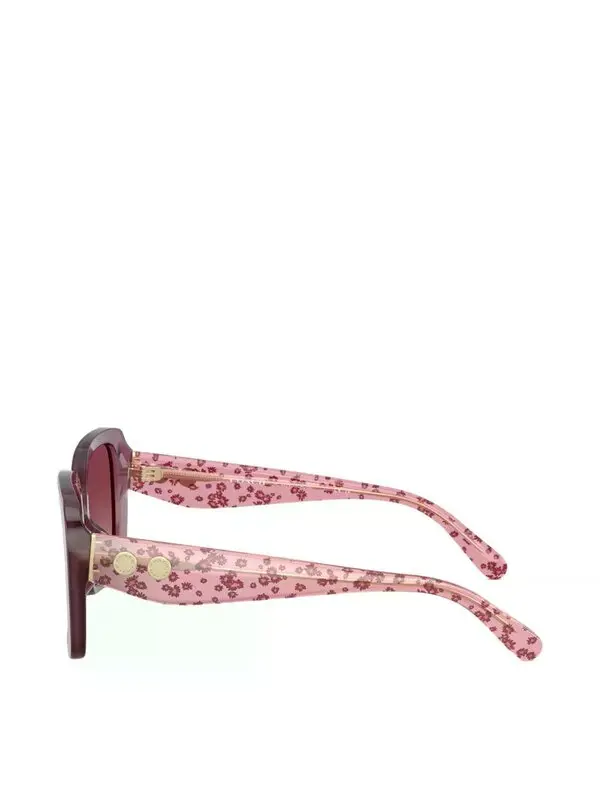 COACH Floral-print Square-frame Sunglasses