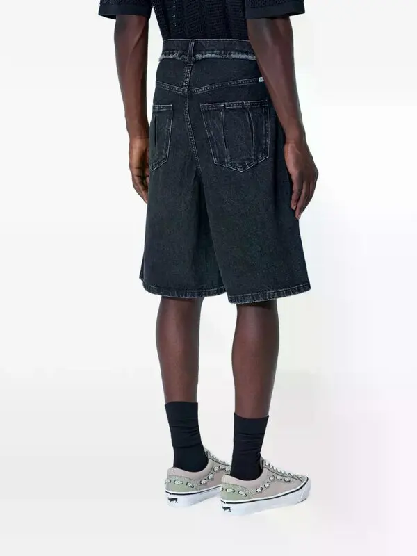 VANS Frayed Detail Denim Shorts