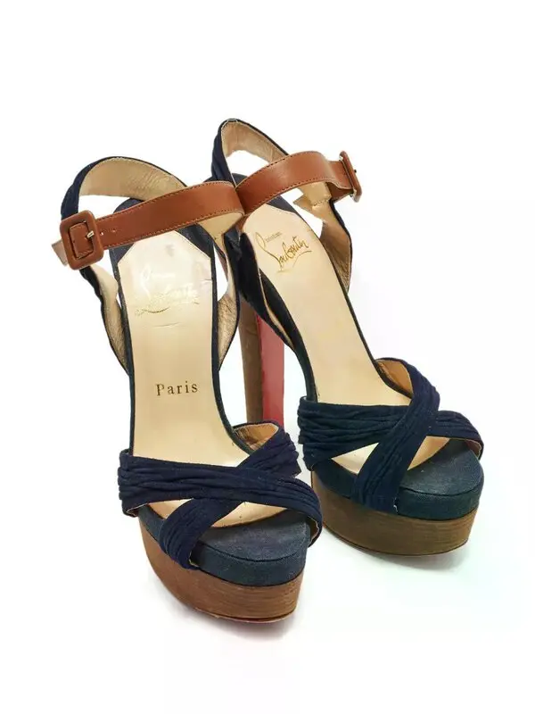 CHRISTIAN LOUBOUTIN Ankle Strap Platform Sandals