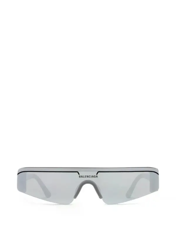 Balenciaga Ski Rectangular-frame Sunglasses