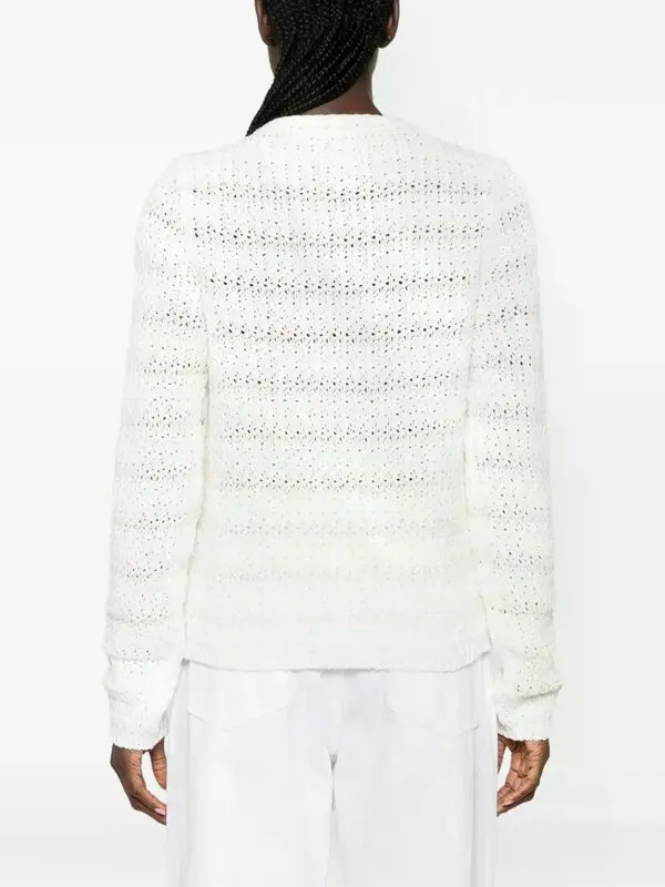 Fabiana Filippi Open-knit Buttoned Cardigan