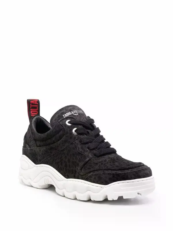 Zadig&Voltaire Blaze Leopard Print Sneakers