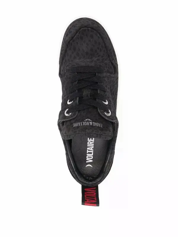 Zadig&Voltaire Blaze Leopard Print Sneakers