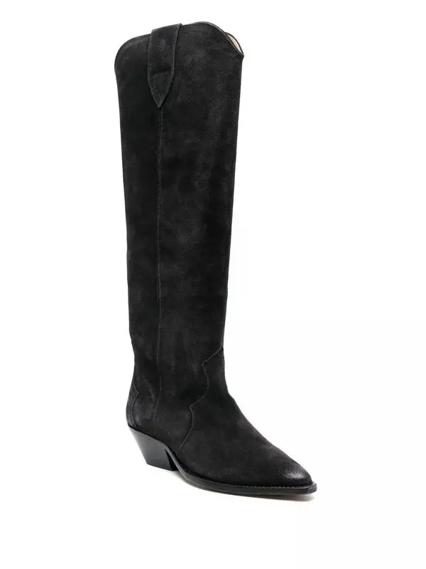 Isabel Marant Étoile Denvee Suede Boots - Black