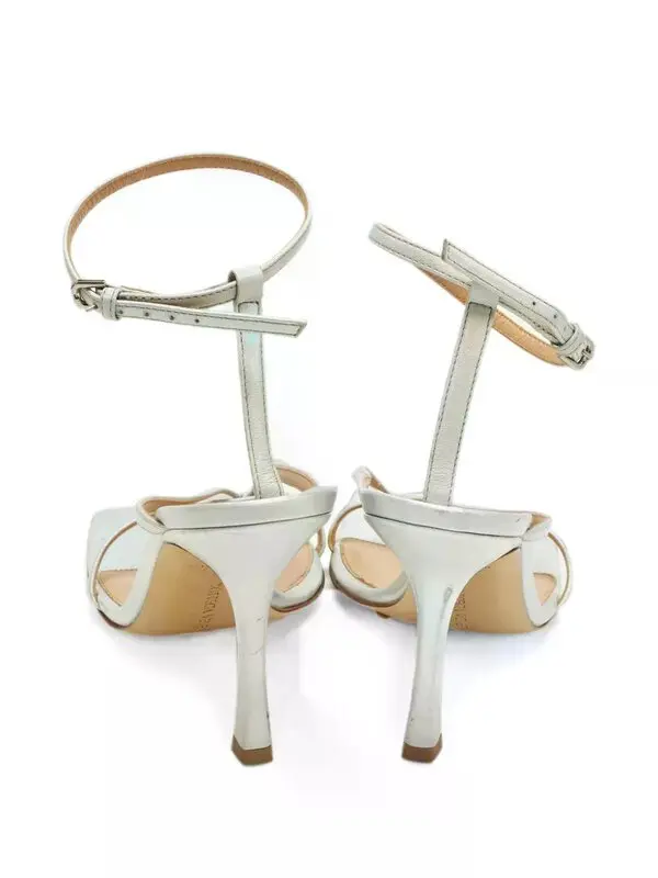 Bottega Veneta Stretch Sandals - Silver