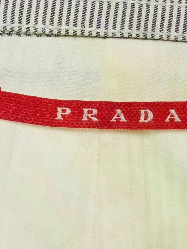 Prada Striped Sleeveless Vest