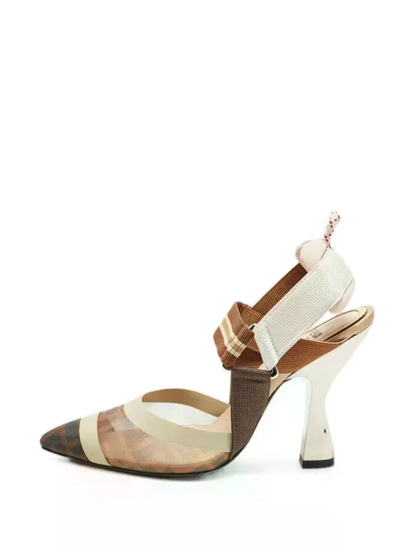 Fendi Colibri Two-tone Slingback Pumps