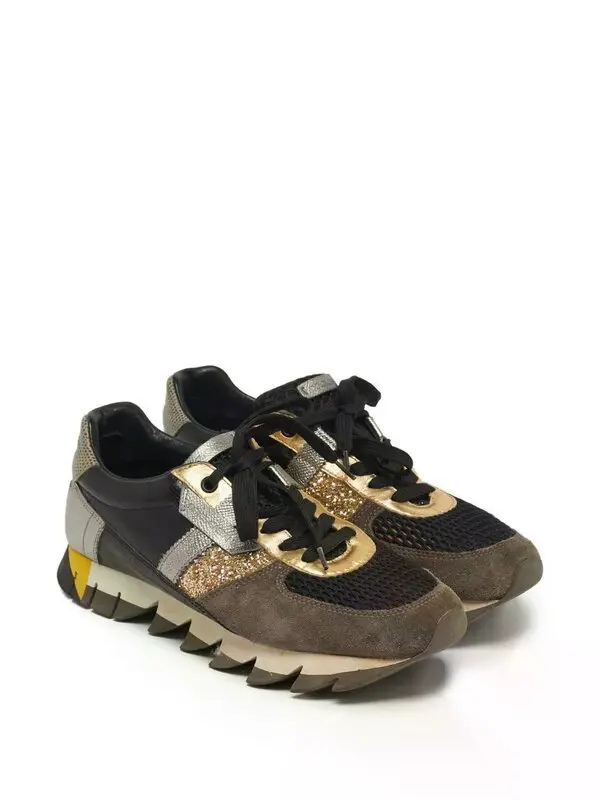 Dolce & Gabbana Panelled Glitter Low-top Sneakers