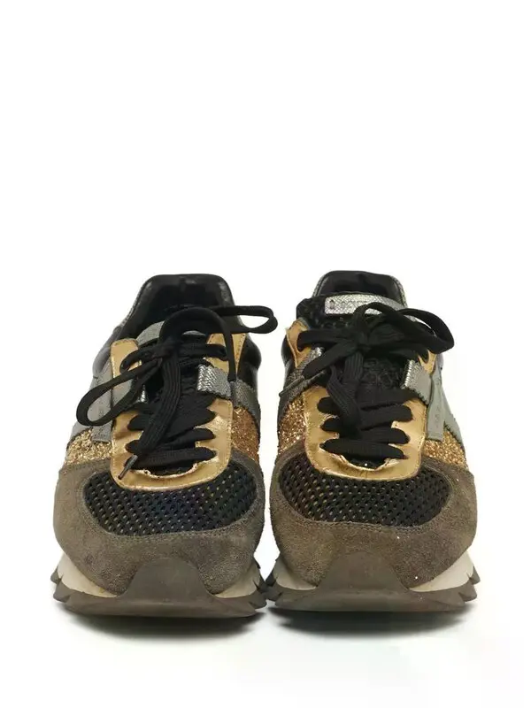 Dolce & Gabbana Panelled Glitter Low-top Sneakers