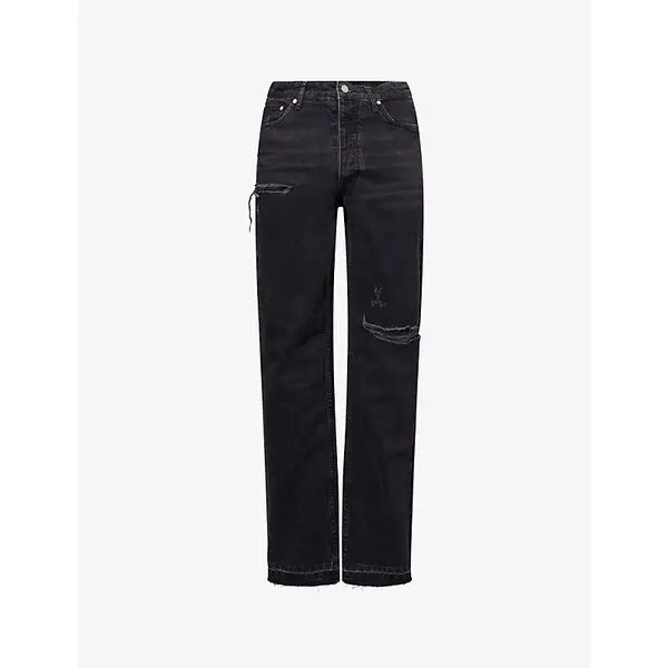 REPRESENT Heaton Distressed Denim Jeans - Black
