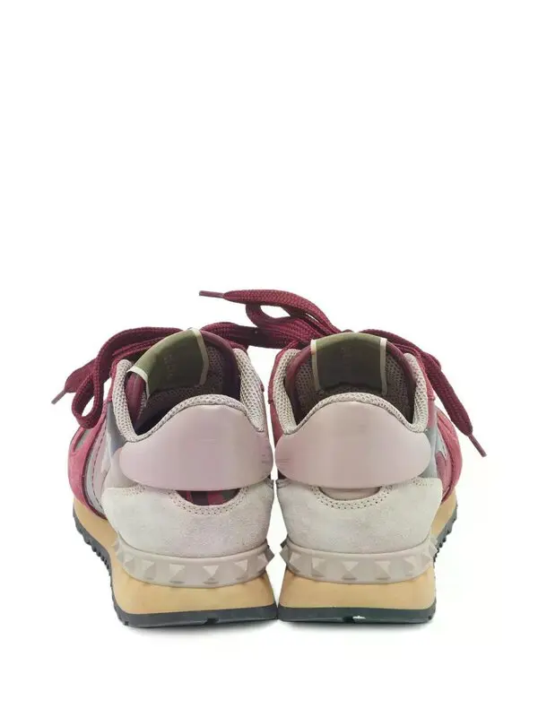Valentino Garavani Rockrunner Camouflage Sneakers - Red