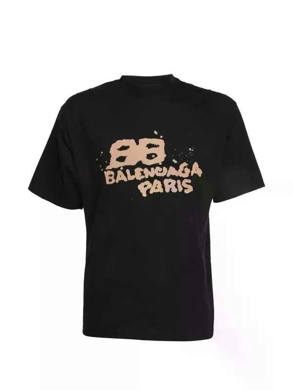 Balenciaga Logo Print Crewneck T-shirt